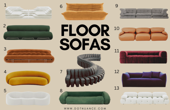 Iconic floor seating - Dotnuance